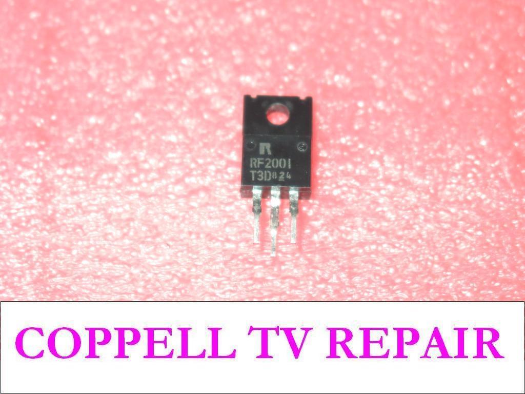 RF2001T3D POWER DIODE RF2001 FOR PANASONIC PLASMA TV SUSTAIN BOARDS ...