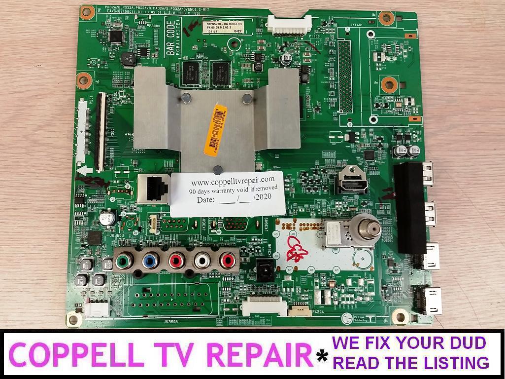 60PH6700-UB LG main board repair service EBT62495002, EBT62495003 and ...